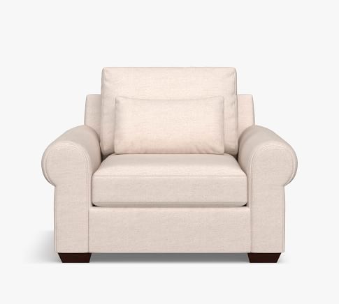 Big Sur Square Arm Deep Seat Upholstered Armchair | Pottery Barn