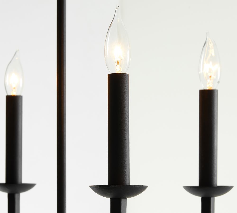 Remington Iron Linear Chandelier | Pottery Barn