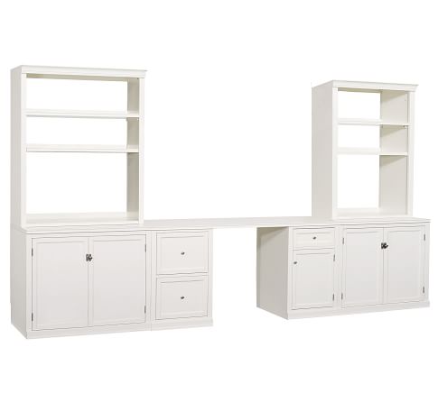 Logan 62" Desk with Drawers | Pottery Barn