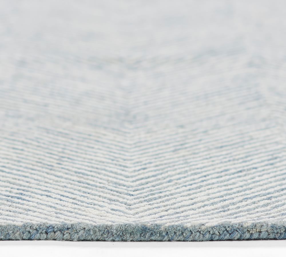 Iweala Handcrafted Chevron Rug | Pottery Barn