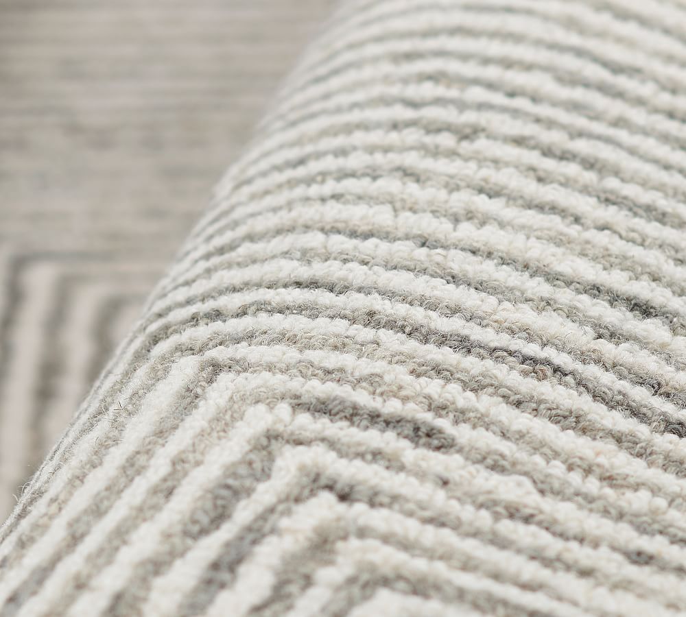 Iweala Handcrafted Chevron Rug | Pottery Barn