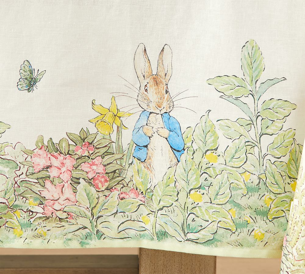 Peter Rabbit™ Linen/Cotton Tablecloth | Pottery Barn