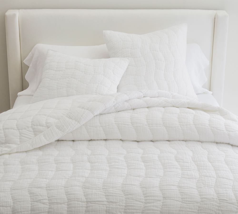 Cloud Linen Handcrafted Quilt | Pottery Barn