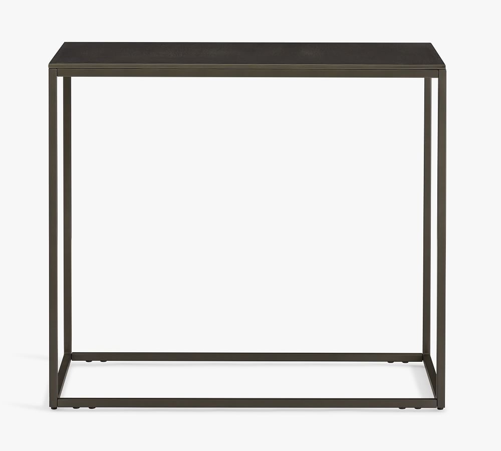 Duke 28" Rectangular Metal Side Table | Pottery Barn