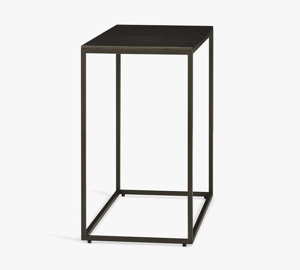 Duke 28" Rectangular Metal Side Table | Pottery Barn