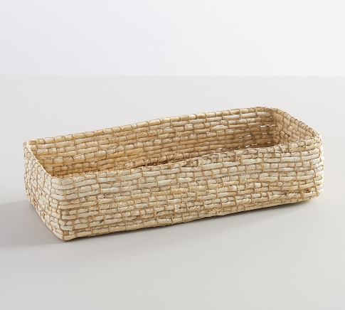 Wynne Coil Handwoven Abaca Charger Plate | Pottery Barn