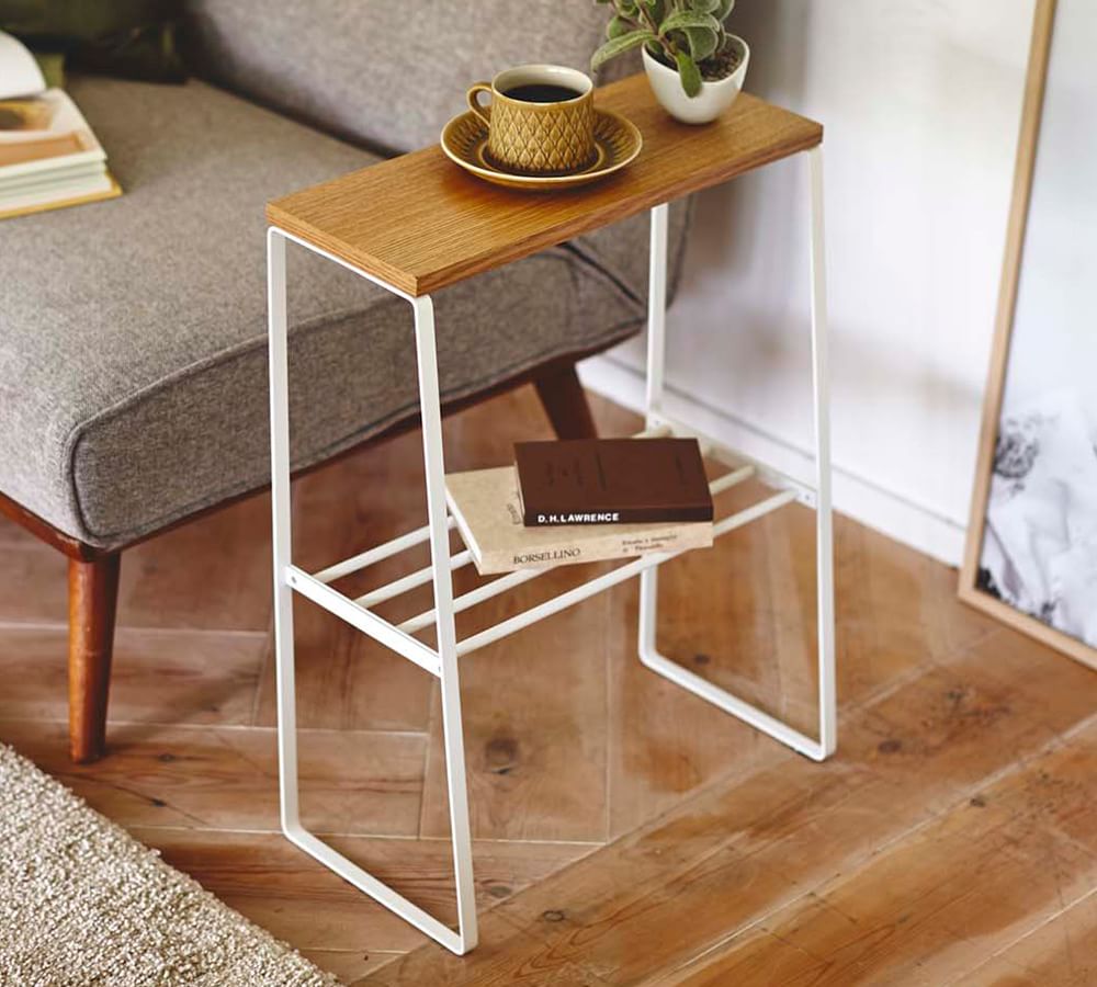 Tosca Side Table, White | Pottery Barn
