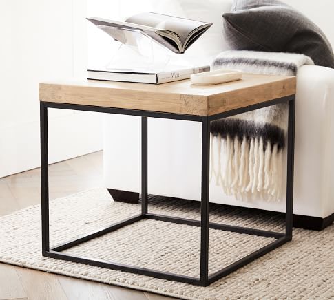 Malcolm 24" Rectangular C-Table | Pottery Barn