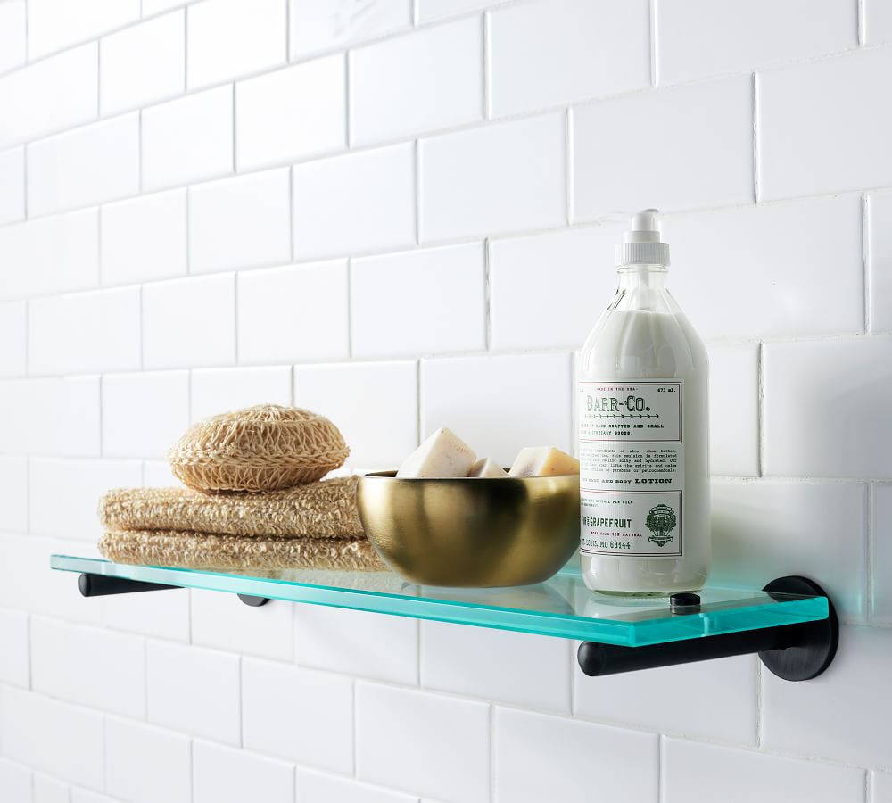 Linden Handcrafted Single Tier Shelf | Pottery Barn