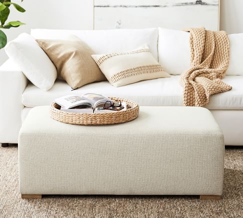 Universal Upholstered Cube | Pottery Barn