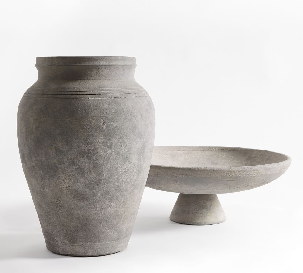 Artisan Handcrafted Ceramic Vase - Gray | Pottery Barn