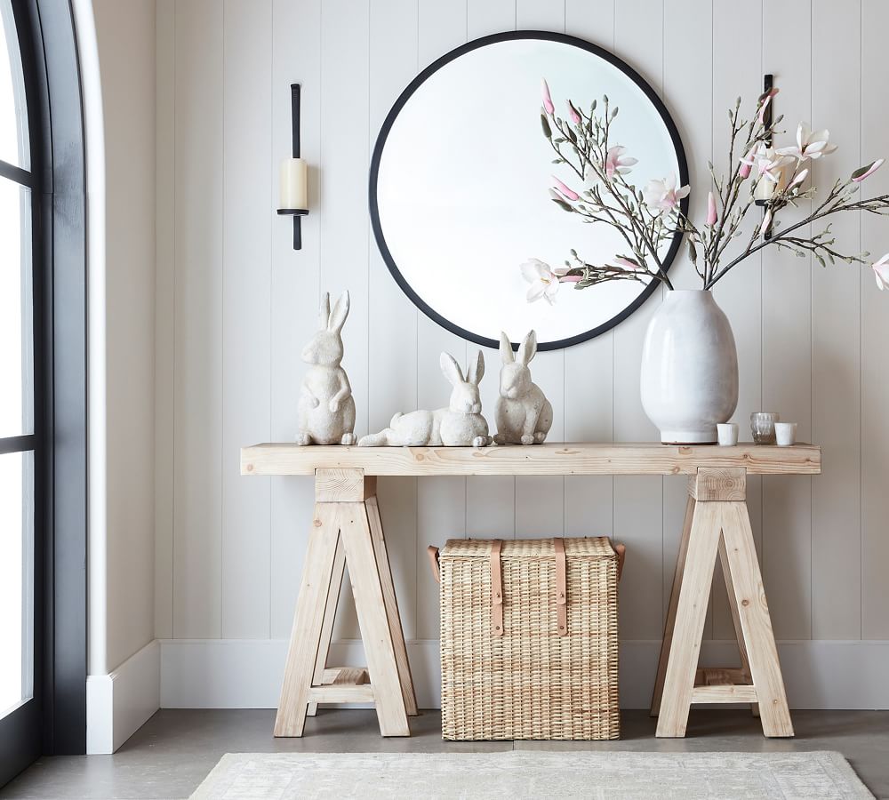 Stone Easter Bunny Sculptures | Pottery Barn