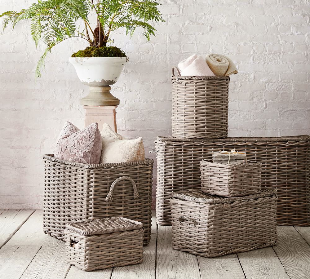 Aubrey Woven Oversized Storage Basket | Pottery Barn