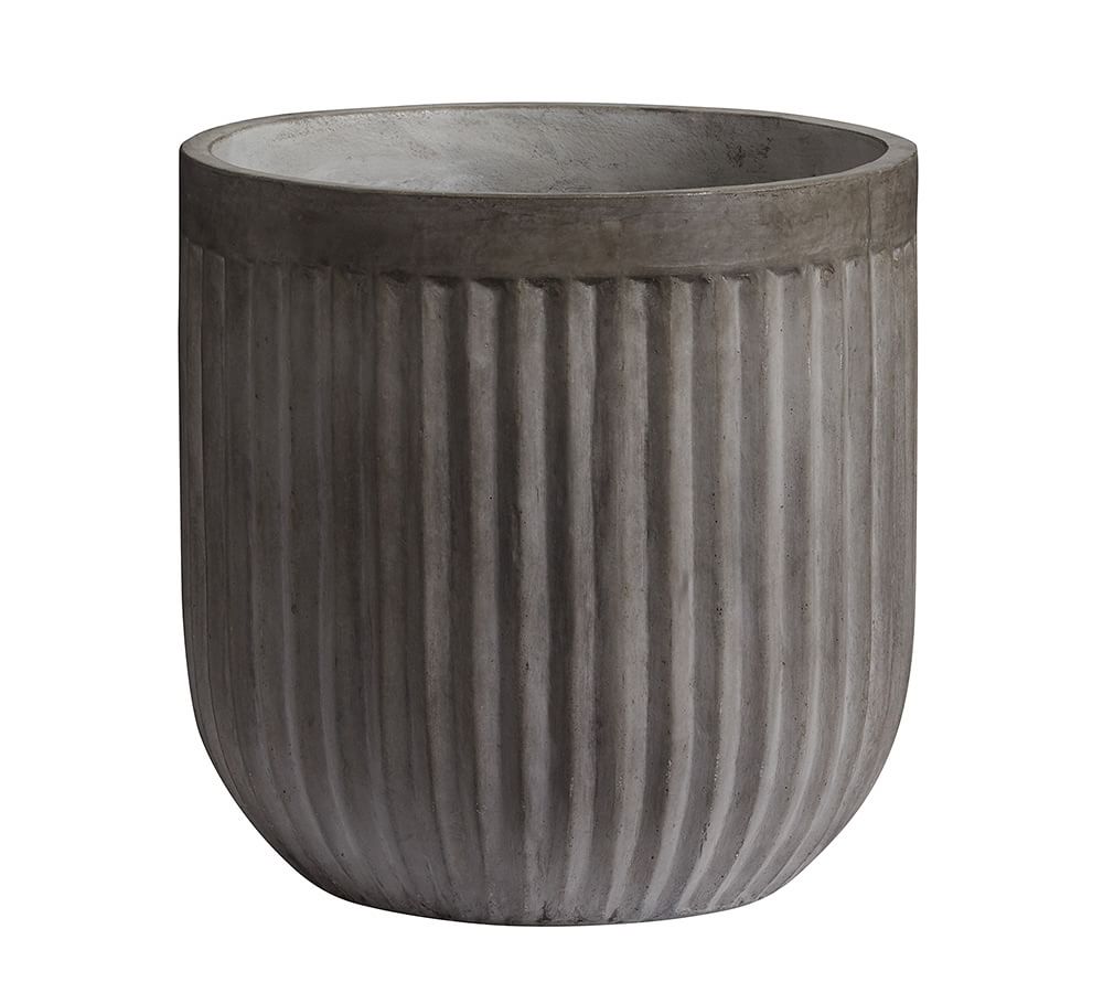 Concrete Fluted Planters | Pottery Barn