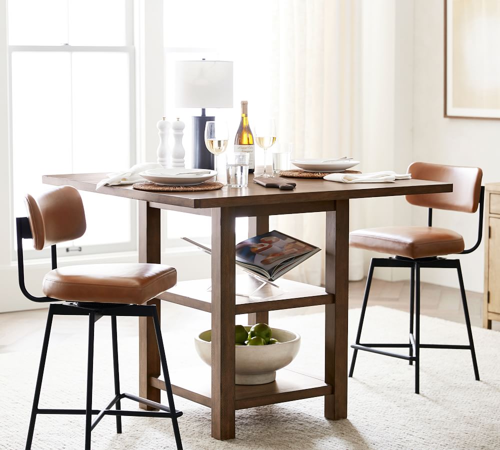 Mateo Storage Counter Height Dining Table | Pottery Barn
