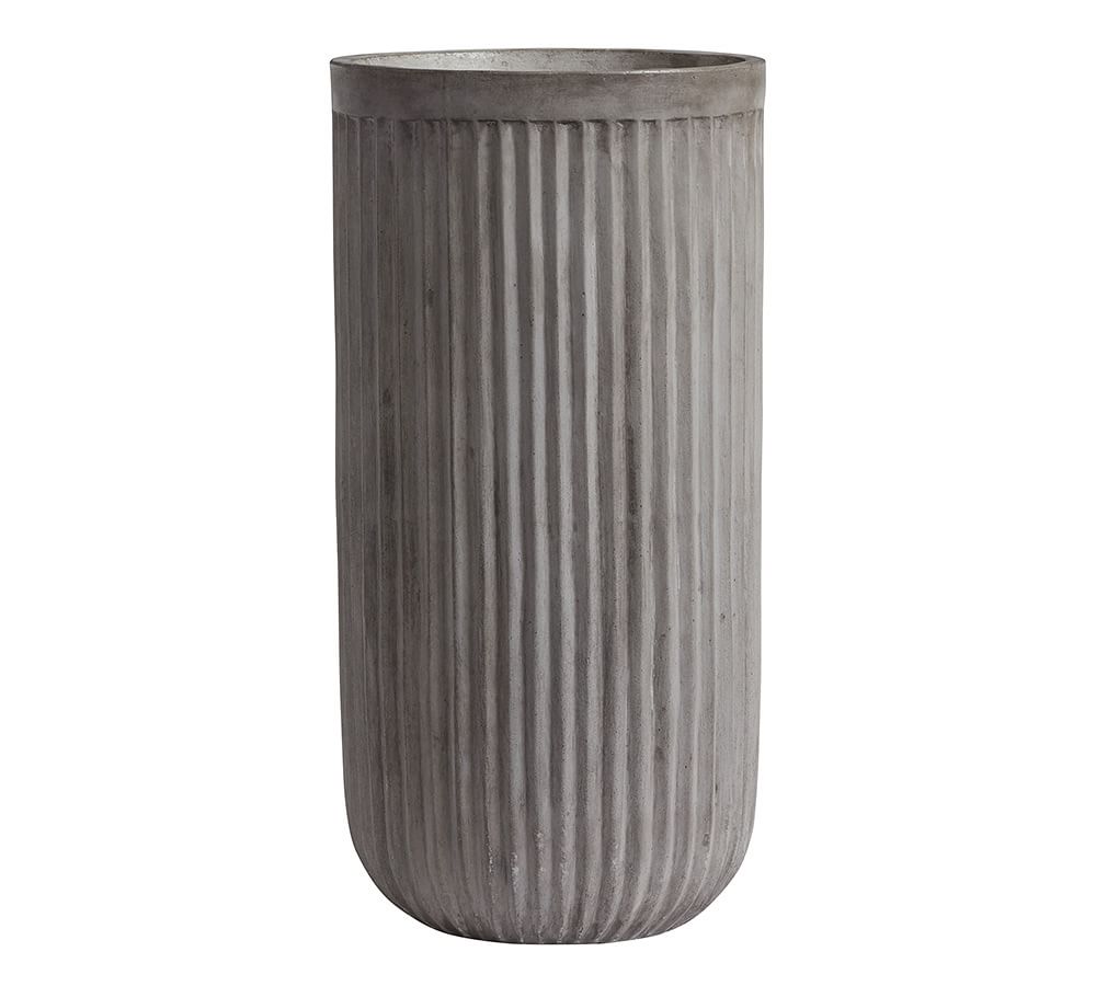 Concrete Fluted Planters | Pottery Barn
