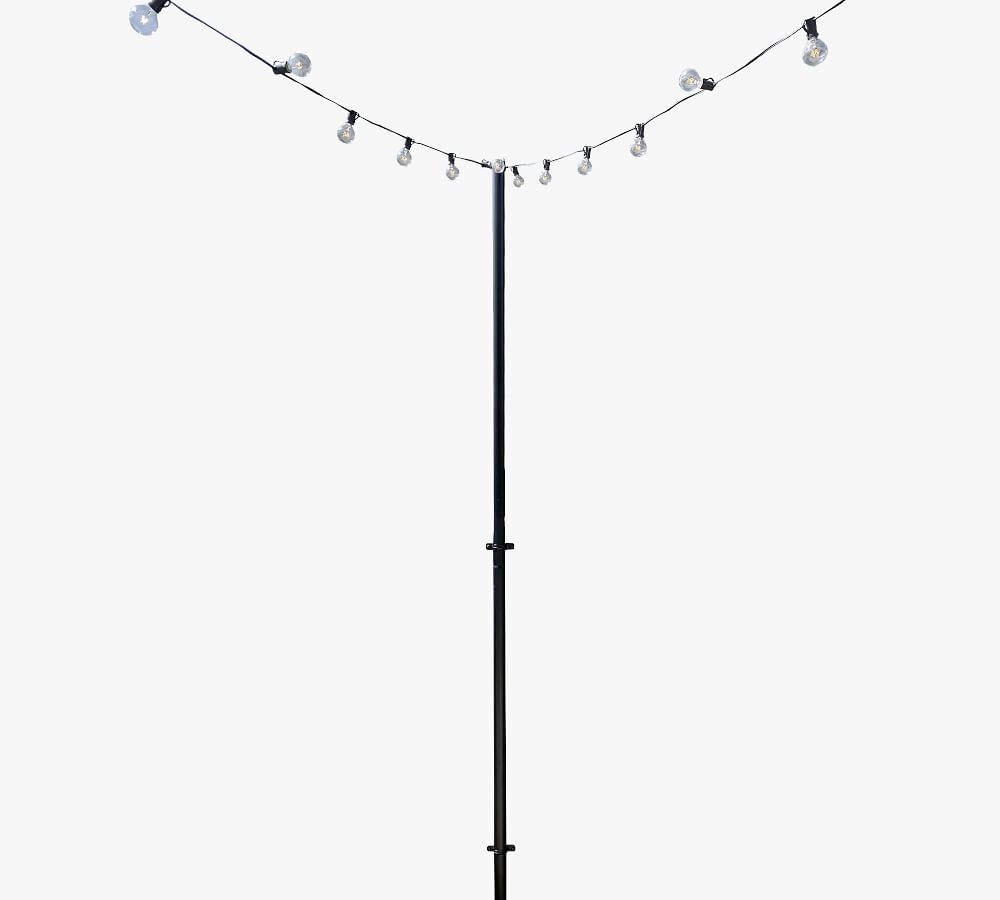 Bistro Wall Mounted String Lights Posts | Pottery Barn