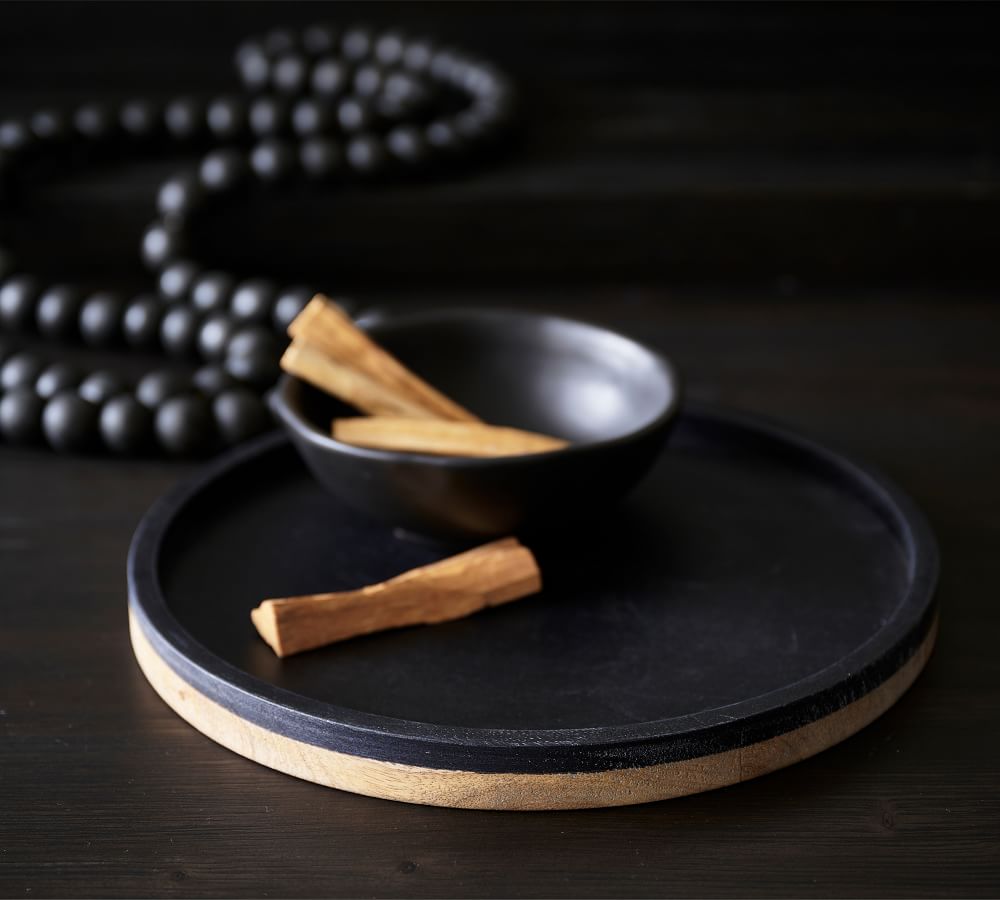 Two-tone Wood Tray | Pottery Barn