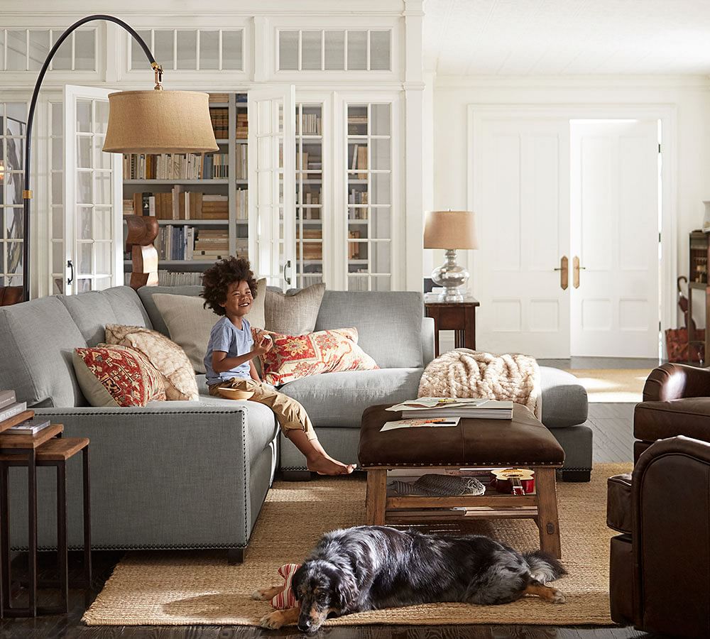 Winslow Metal Arc Sectional Floor Lamp | Pottery Barn