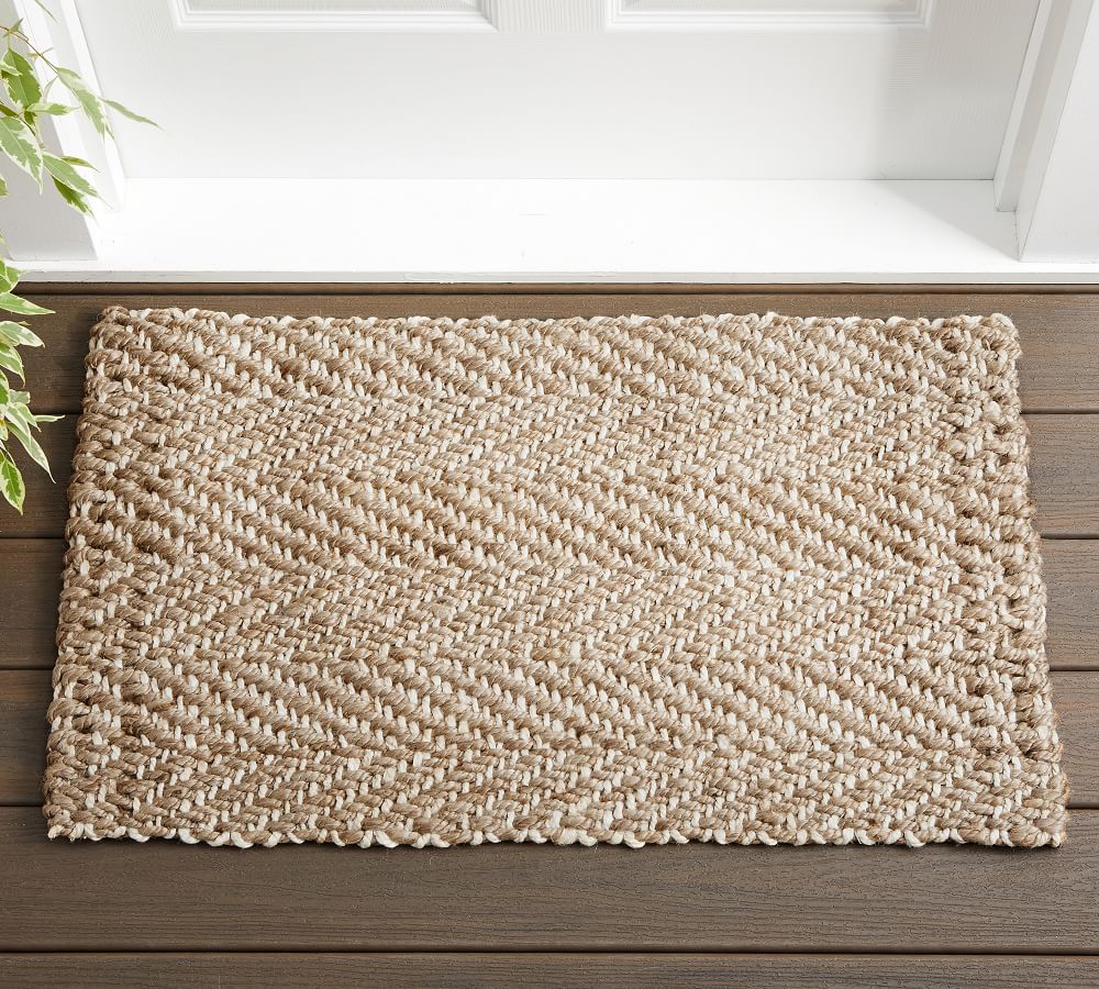 Herringbone Natural Fiber Doormat | Pottery Barn