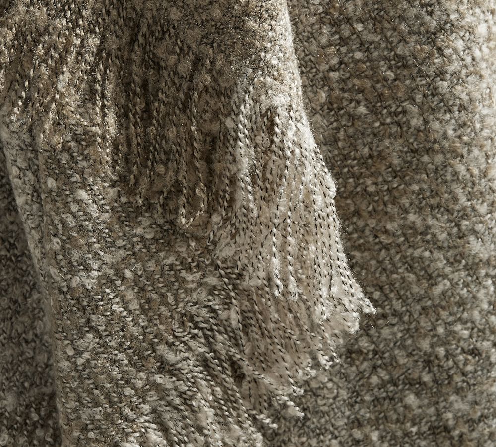 Heathered Boucle Throw | Pottery Barn