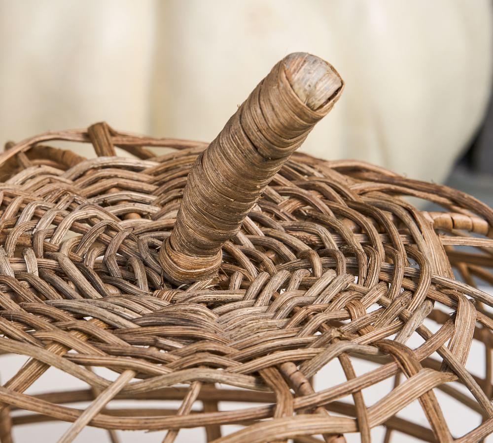 Handwoven Wicker Pumpkins | Pottery Barn
