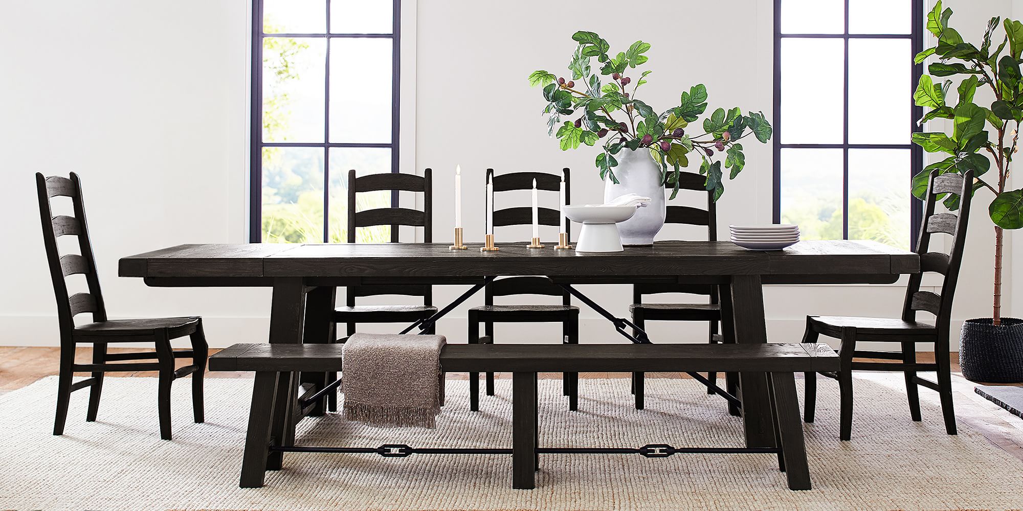 Wynn Ladderback Dining Chair | Pottery Barn
