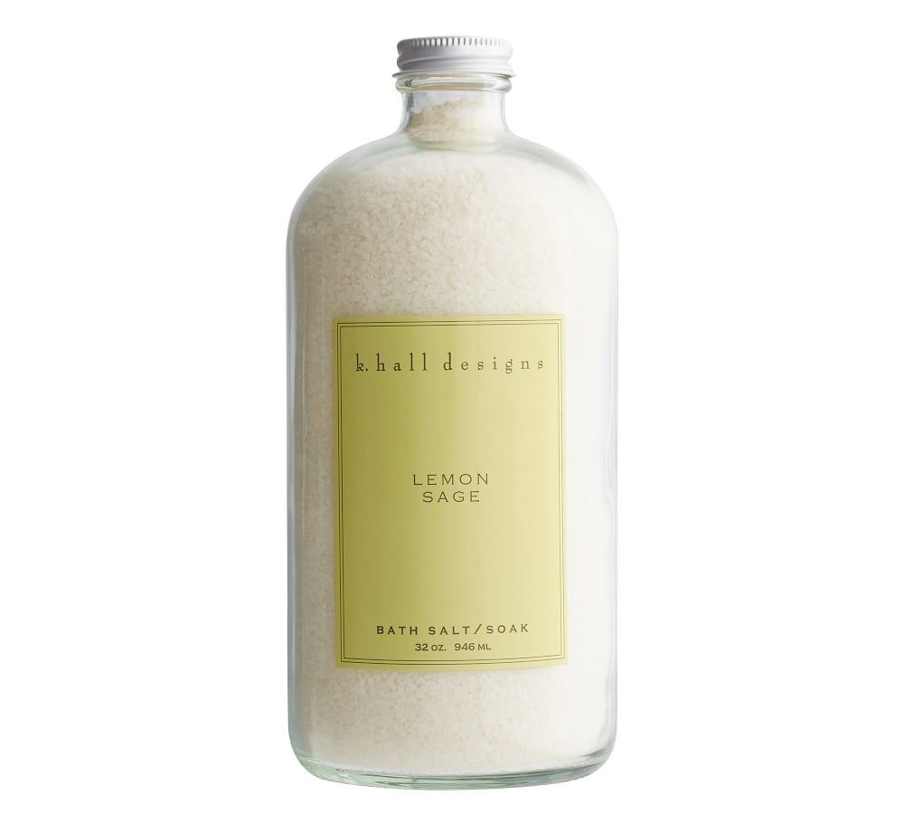 K. Hall Lemon Sage Bath Salt | Pottery Barn