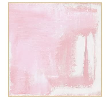 Pink Cotton Framed Canvas | Pottery Barn