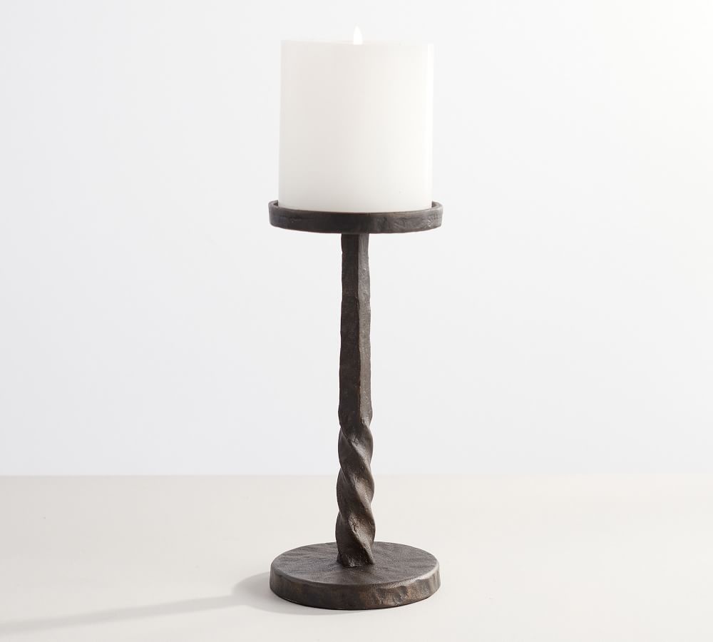 Easton Iron Pillar Candlesticks | Pottery Barn