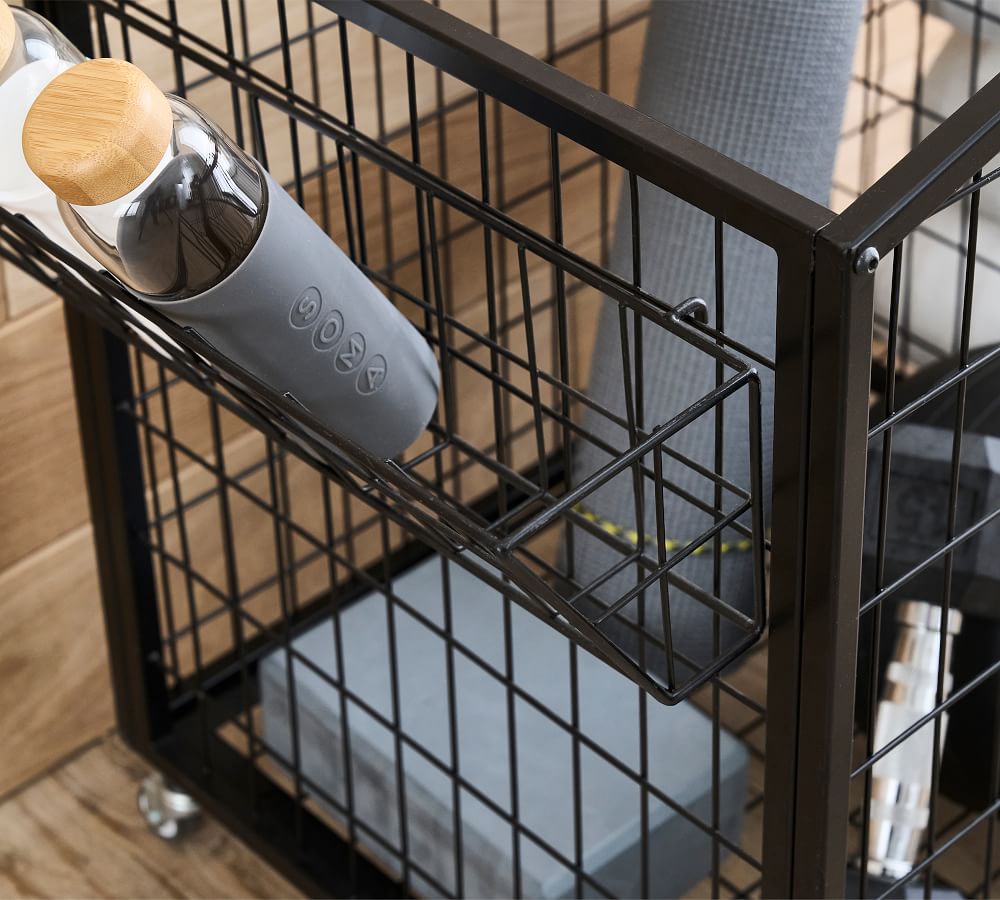Industrial Metal Gear Storage Cart | Pottery Barn
