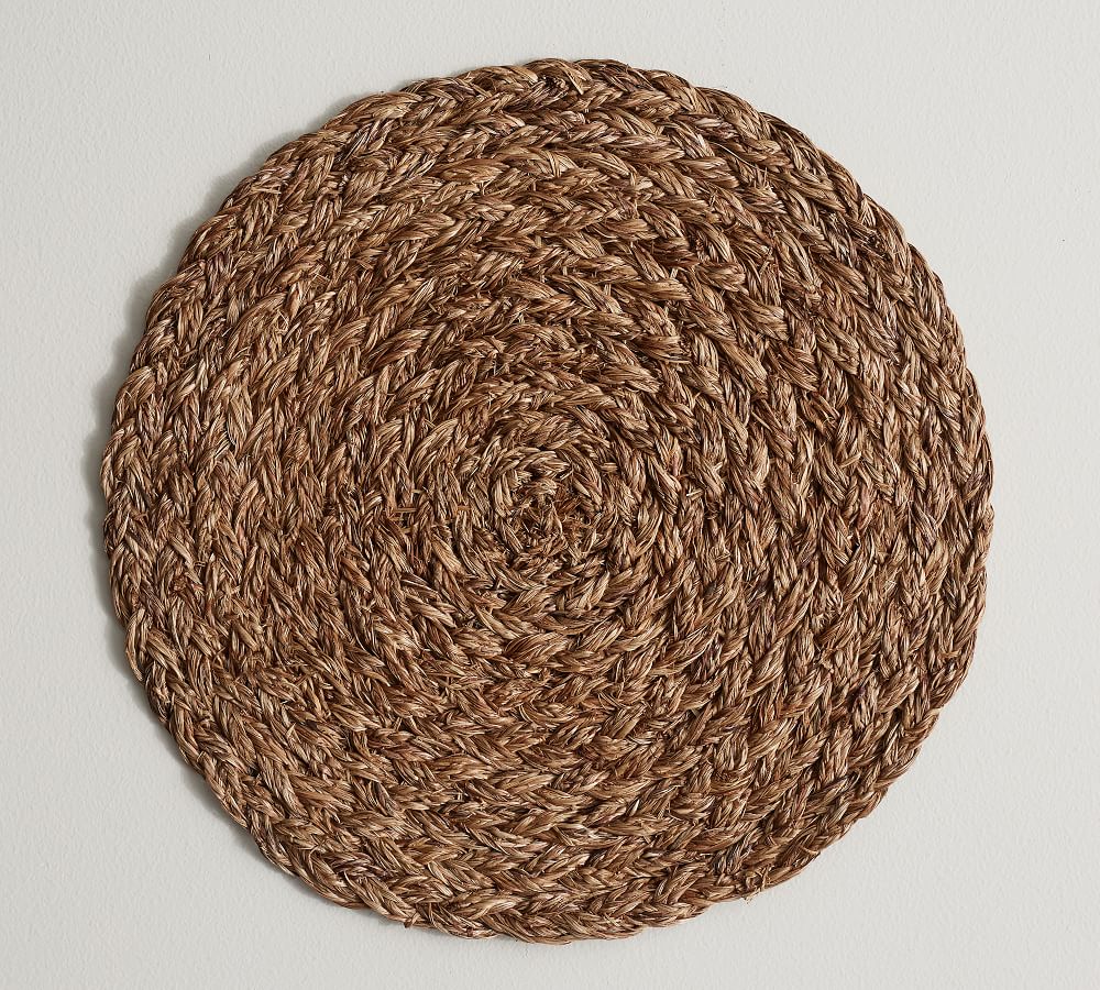 Braided Abaca Charger Plates - Set of 4 | Pottery Barn