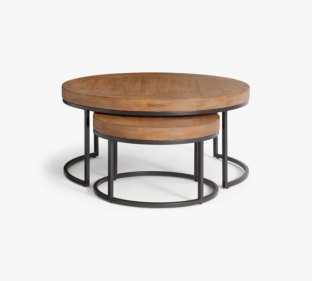 Malcolm Round Nesting Coffee Tables | Pottery Barn