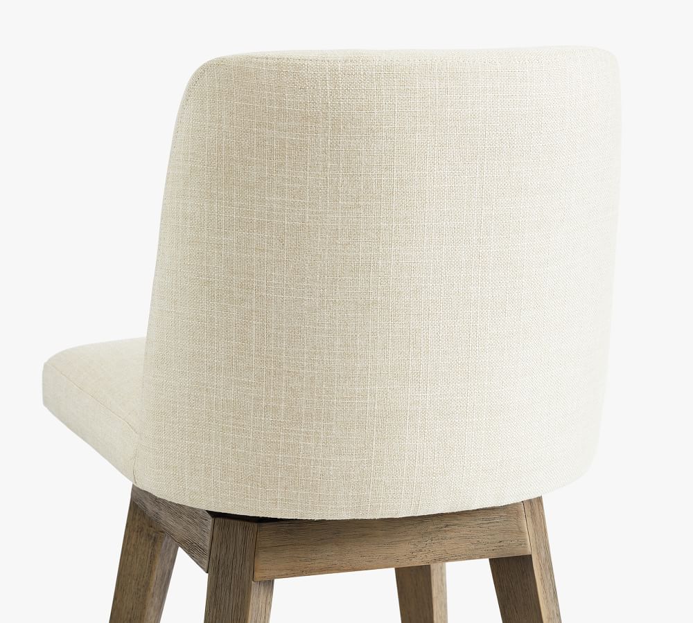Layton Upholstered Swivel Bar & Counter Stools | Pottery Barn