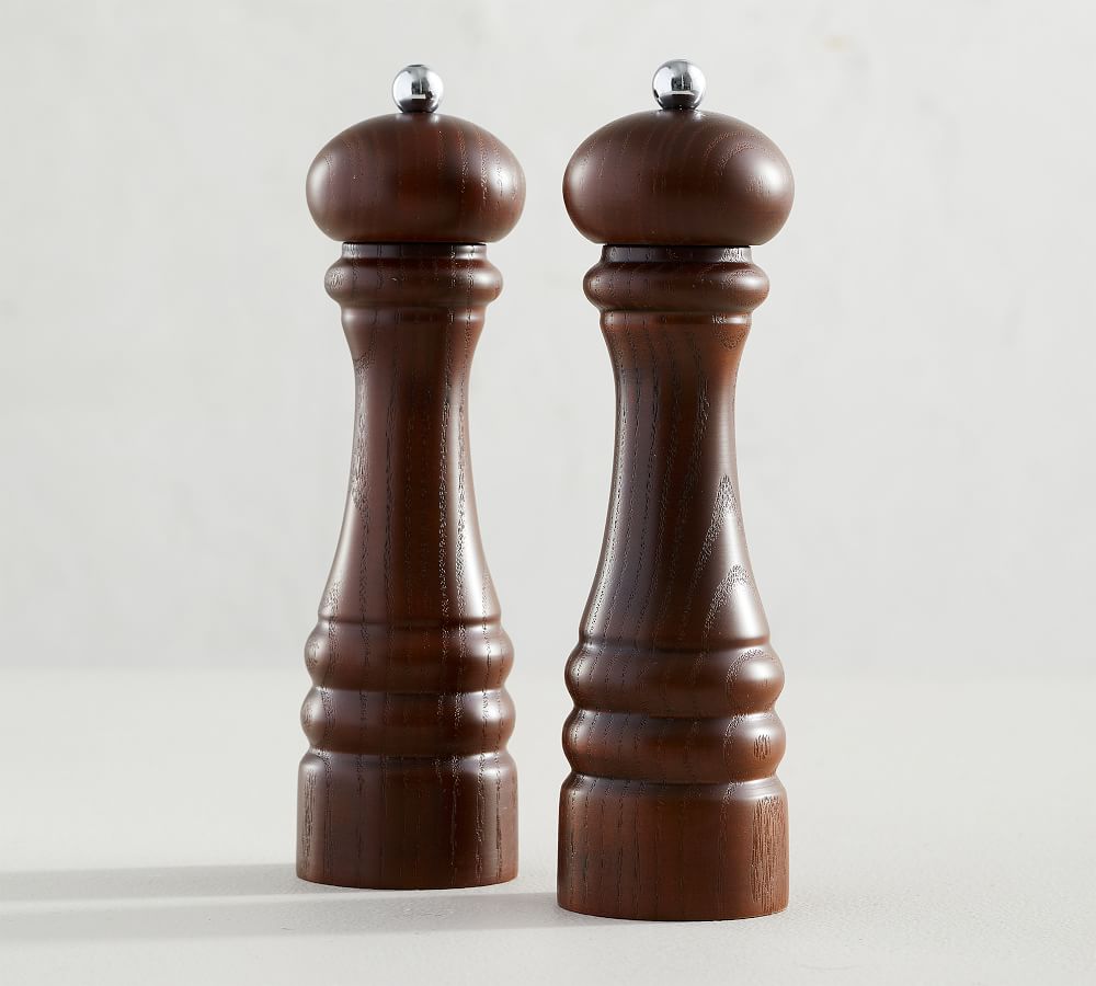 Bisetti Wood Salt & Pepper Mill Set | Pottery Barn