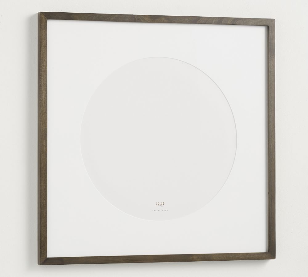Wood Gallery Frames With Custom Circular Mat | Pottery Barn