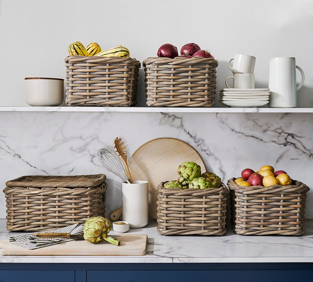 Aubrey Woven Utility Storage Basket | Pottery Barn