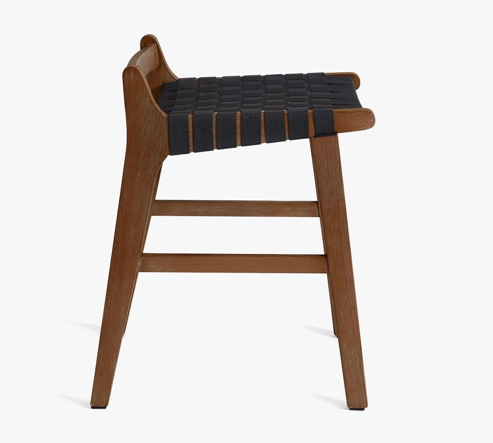 Abbott Indoor/Outdoor FSC® Acacia Woven Counter Stool | Pottery Barn