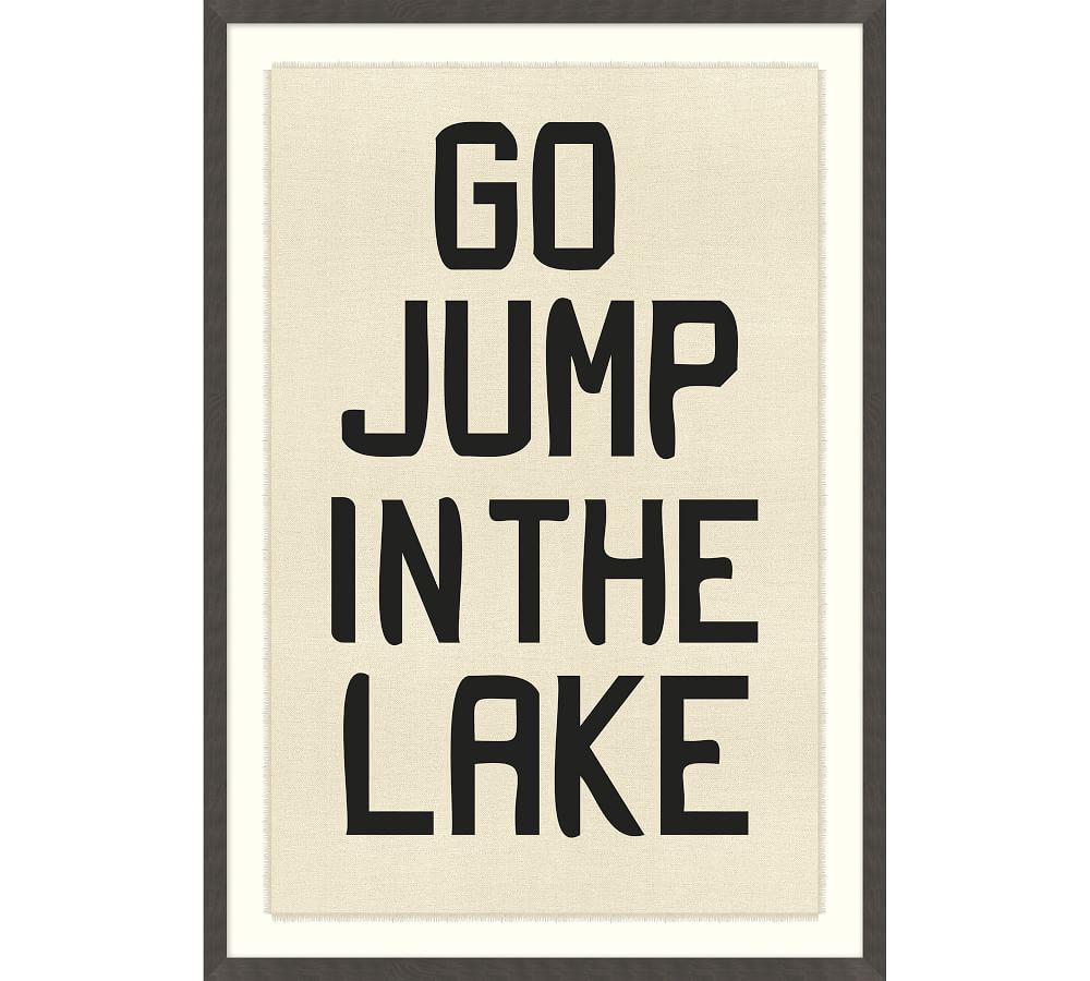 Lake Banner Framed Print | Pottery Barn
