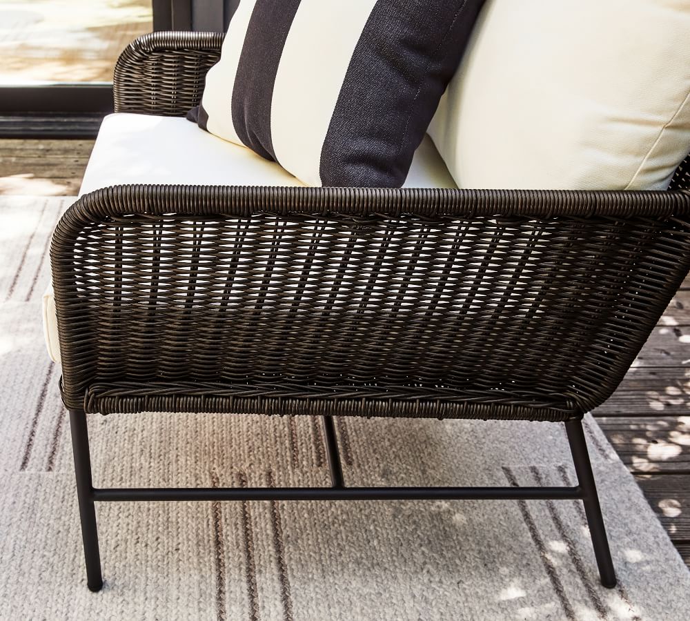 Tulum All-Weather Wicker 24.5" Patio Lounge Chair | Pottery Barn