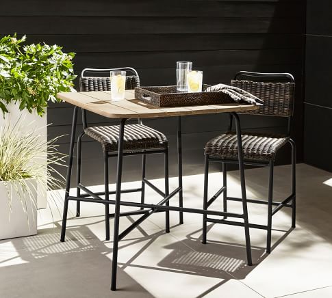 Tulum 48" FSC® Acacia Round Patio Dining Table | Pottery Barn