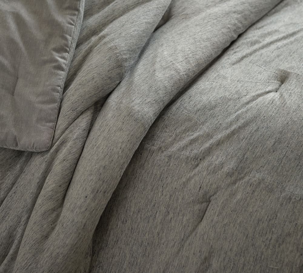 Belgian Flax Linen Jersey Comforter | Pottery Barn