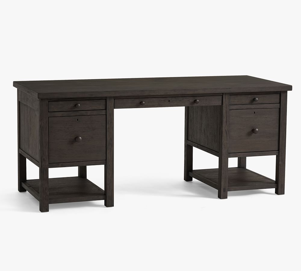 Farmhouse 70" Desk with Drawers | Pottery Barn