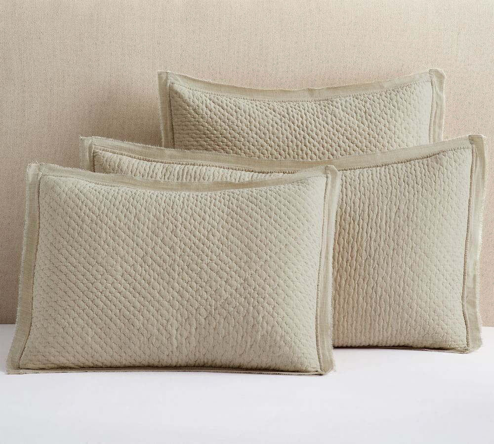 Melange Handcrafted Cotton Quilted Sham | Pottery Barn