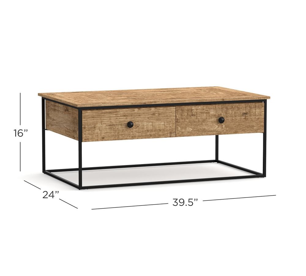 Sanford 39.5" Rectangular Coffee Table | Pottery Barn
