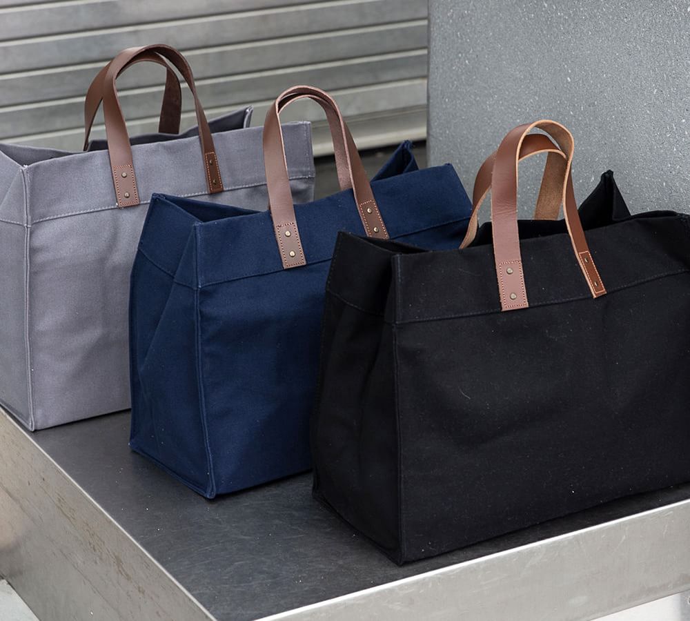Canvas Square Utility Tote | Pottery Barn