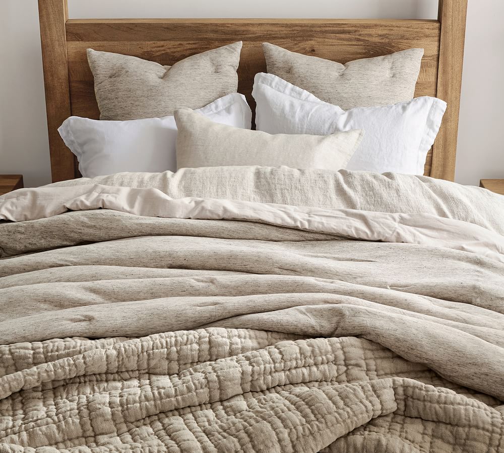 Belgian Flax Linen Jersey Comforter Sham | Pottery Barn