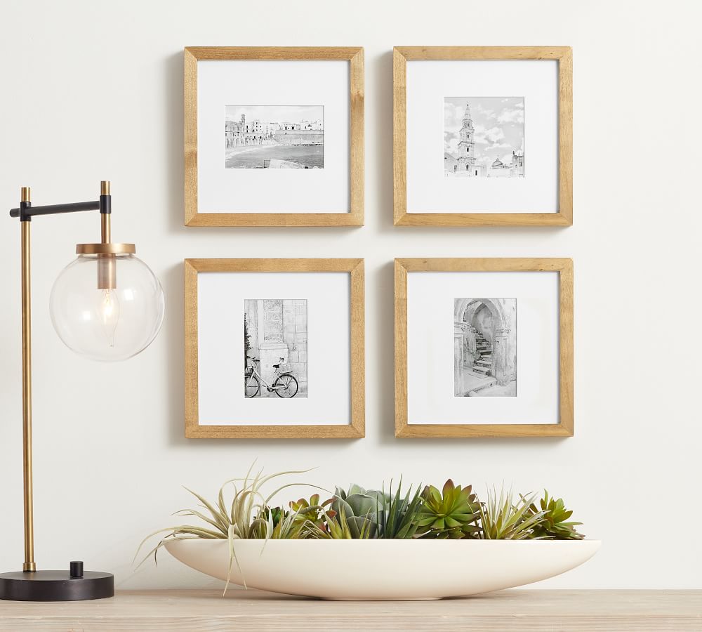 Multi-Mat Wood Gallery Tabletop Frames | Pottery Barn