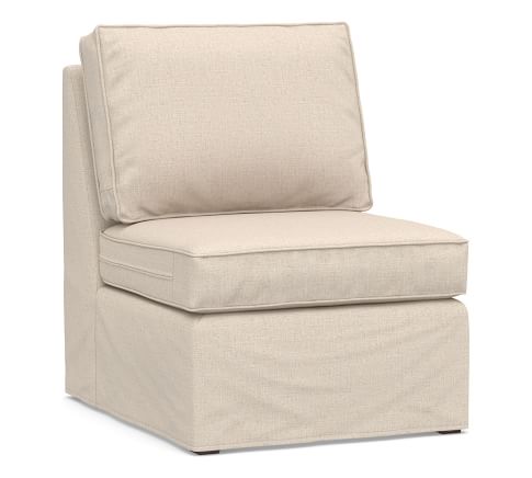 Cameron Square Arm Furniture Slipcovers | Pottery Barn