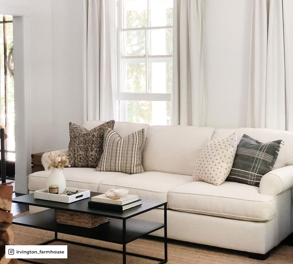 Townsend Roll Arm Fabric Sofa | Pottery Barn